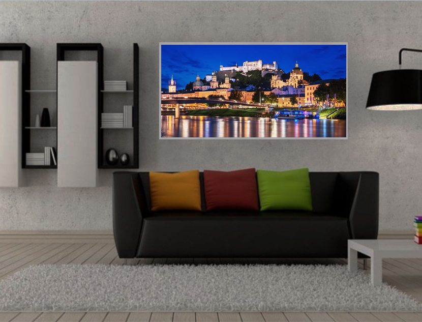 LED Bild Salzburg bei Nacht - Exclusive Bilder im Deco Art Shop
